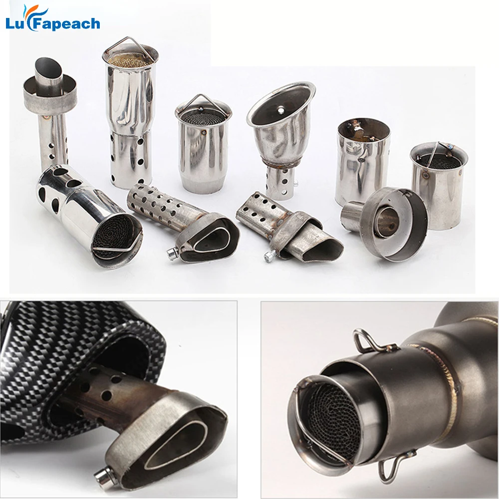 50.8mm 60mm Motorbike Universal Front Rear DB Killer Removable Silencer ...