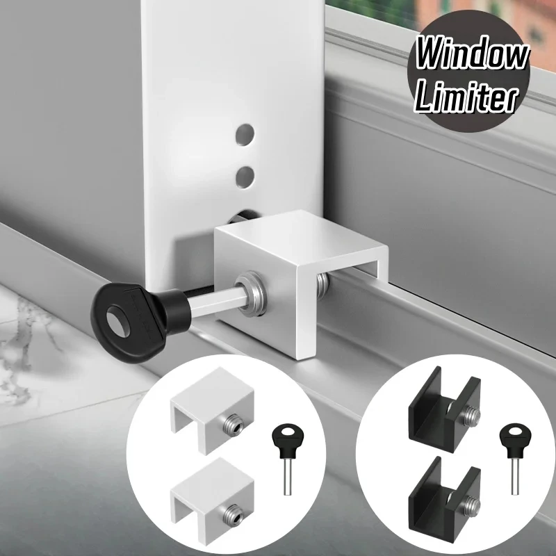 2-Pcs-Non-Punching-Window-Limiter-Window-Lock-Buckle-Sliding-Door-Child ...