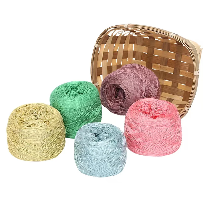 100g Italian Mulberry Silk Yarn for Knitting Cotton Thread Croche Line ...