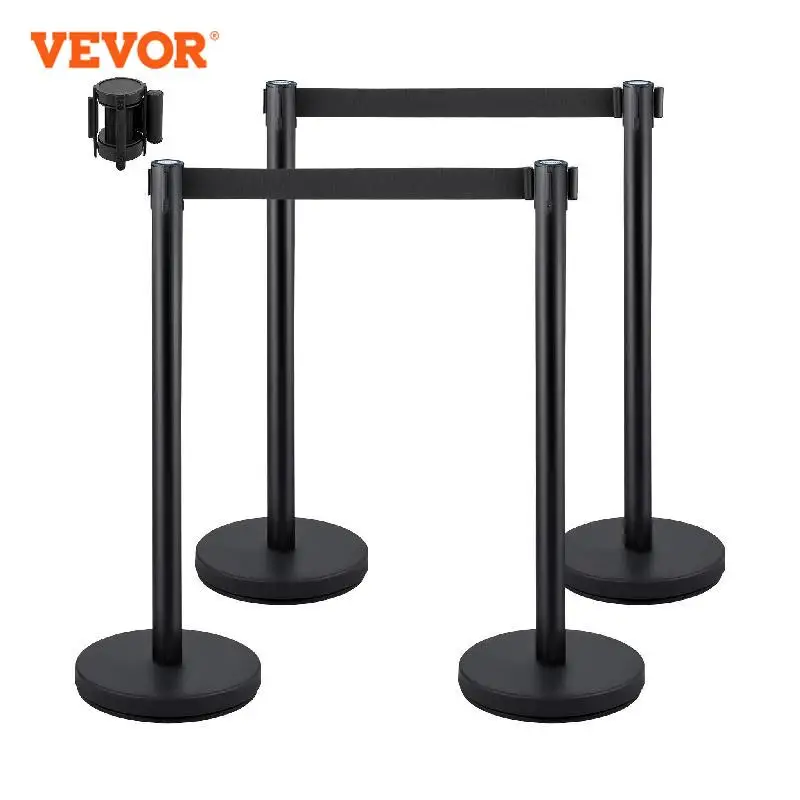 VEVOR-Crowd-Control-Stanchion-Set-of-4-Pieces-Stanchion-Set-Stanchion ...