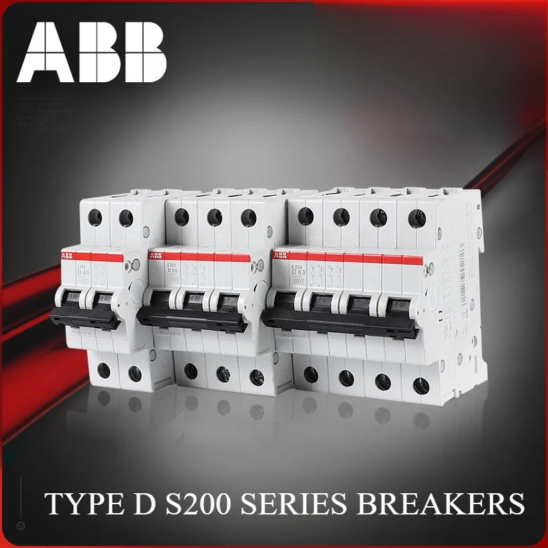 ABB Circuit Breaker S200 Series Type D Air Switch Can Add Accessories ...