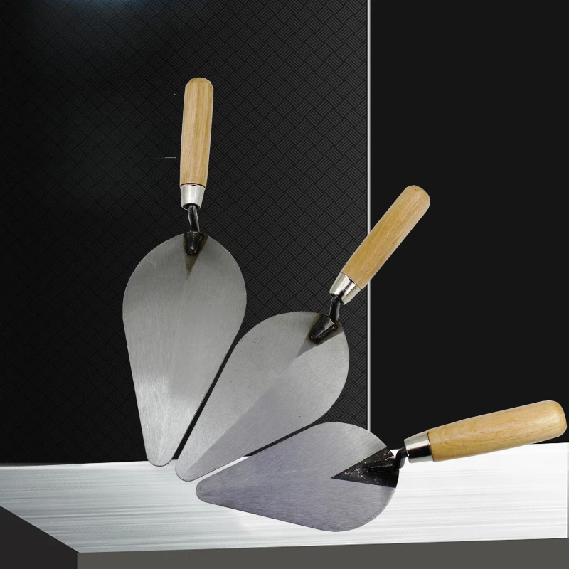Brick Trowel, 6" & 7" & 8" Pointing Trowel with Wood Handle,Masonry ...