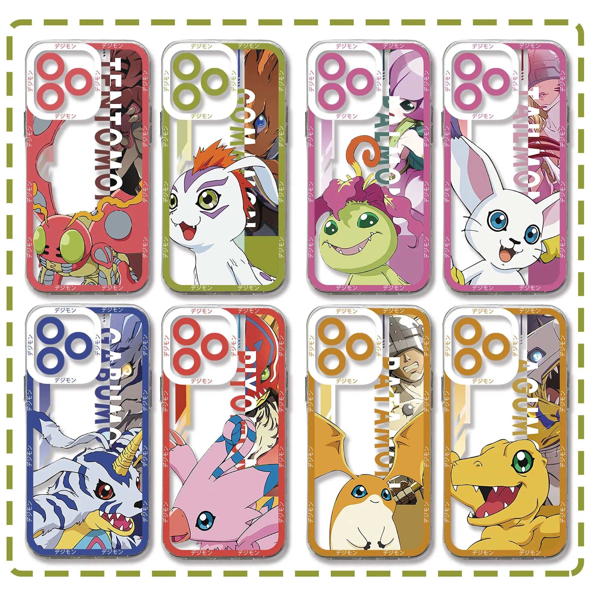 Funda-de-tel-fono-de-Anime-Digimon-Adventure-cubierta-transparente-para ...