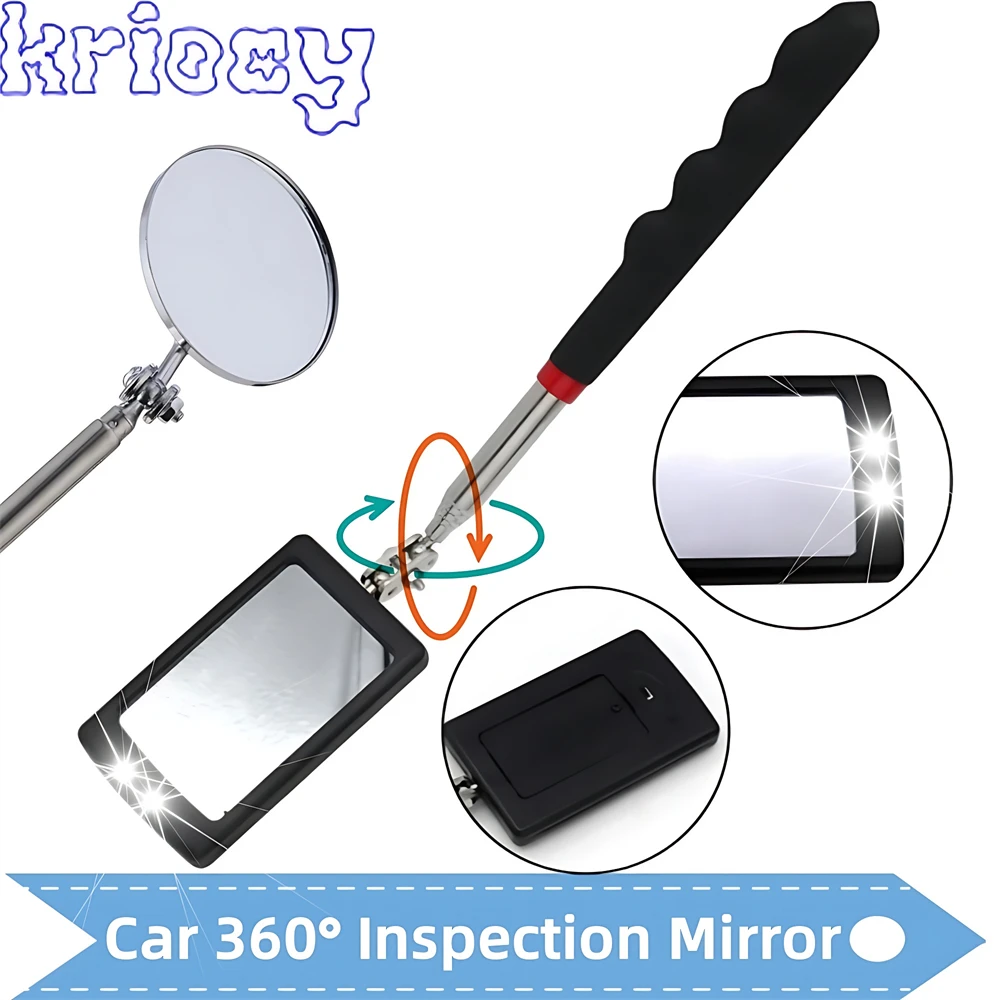 Car-360-Inspection-Mirror-LED-Light-Telescoping-Mirrors-Extend-Mechanic ...