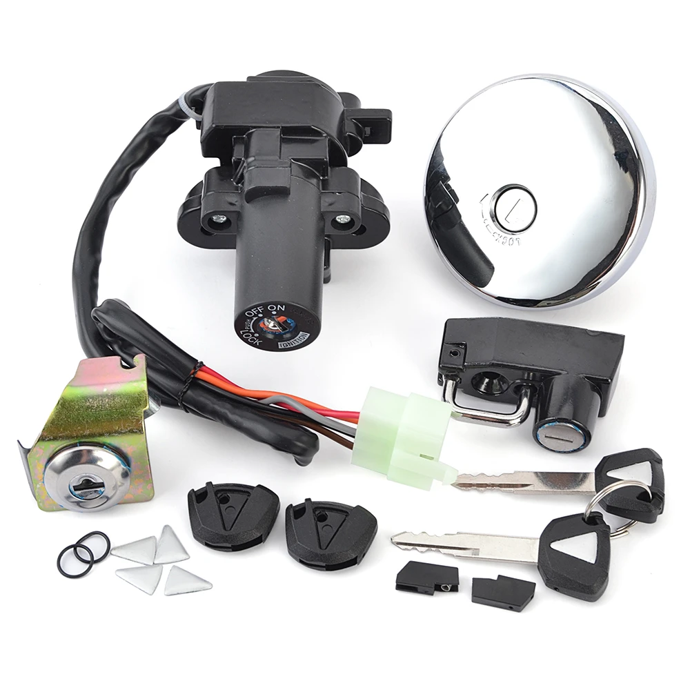 27048-5316 Fuel Cap Ignition Switch Seat Lock with Key Kit For Kawasaki ...