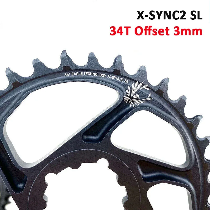 GX-Eagle-Chainring-34T-Chainwheel-montagem-direta-3mm-Offset-bicicleta ...