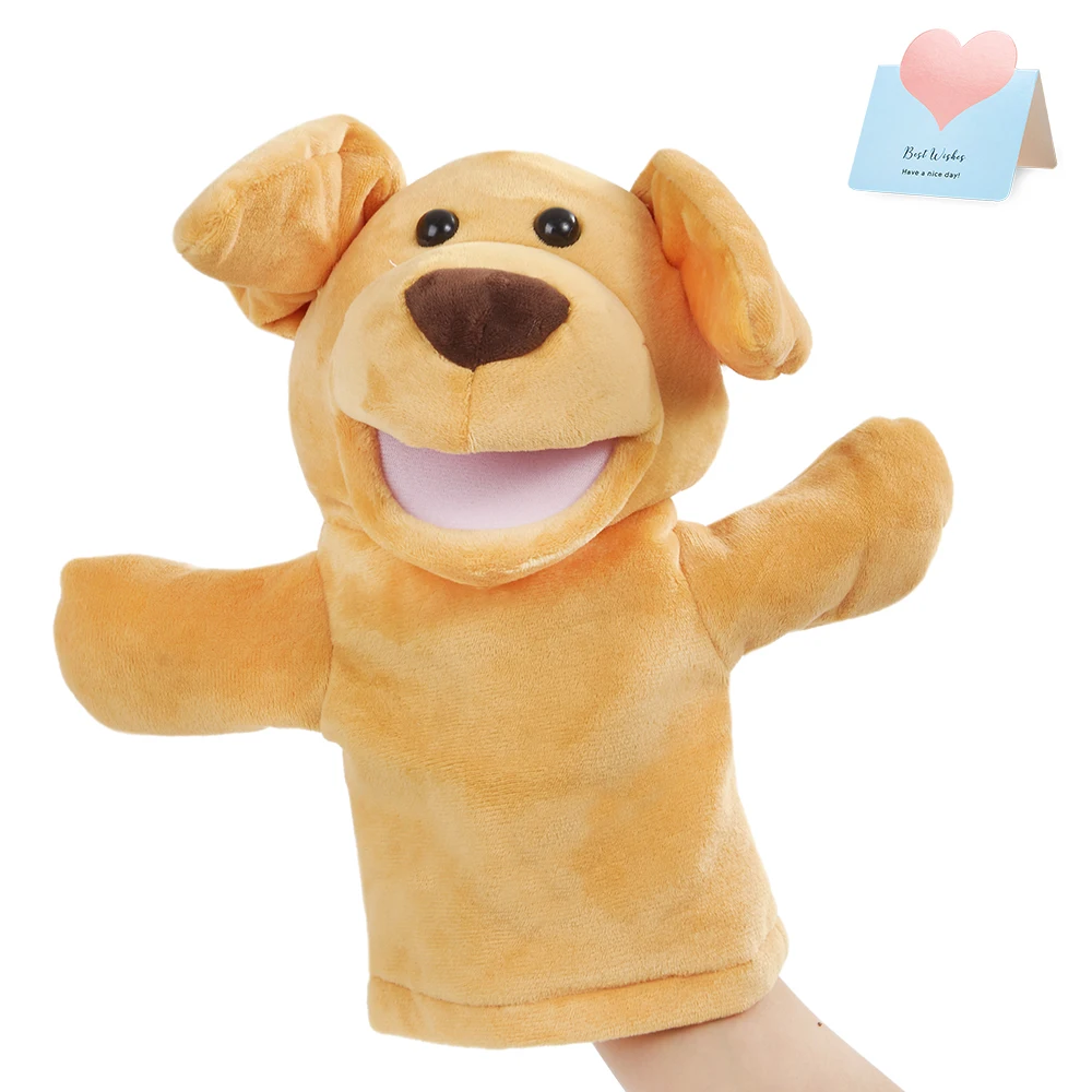 Hand-Finger-Stuffed-Plush-Toys-Dog-Hand-Puppet-Kawaii-Puppy-Performance ...