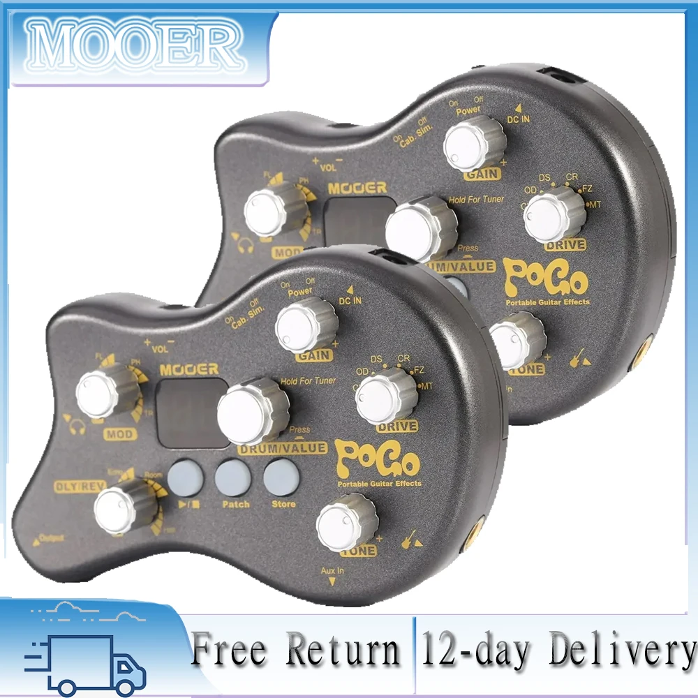MOOER PE50 Guitar Effects Pedal Portable Drum Rhythm Pedal Multi ...