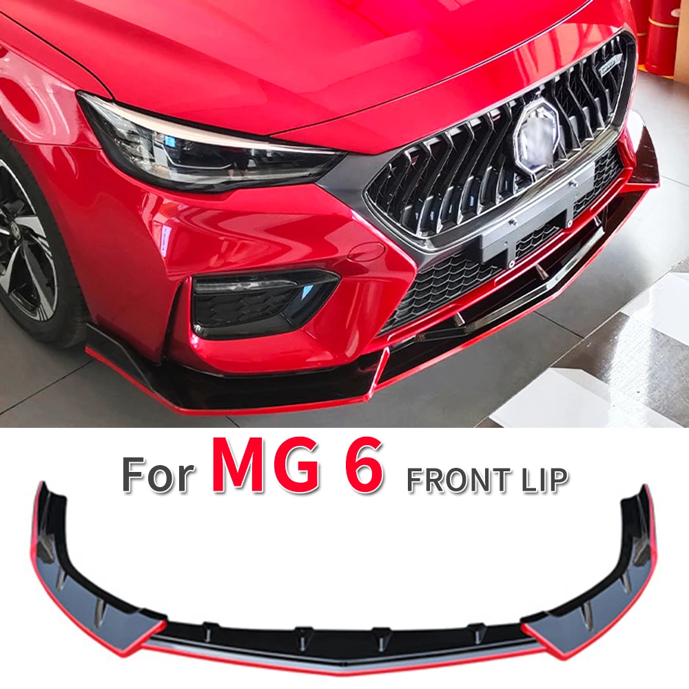 Mg 6 프론트 립 프론트 셔블 덕 바디 키트 범퍼 방풍 스포일러 스플리터 디퓨저 트림 Pp 자동차 액세서리