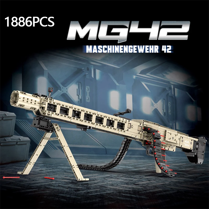 1886PCS-Technology-Electric-MG42-Machine-Gun-Building-Block-WW2 ...