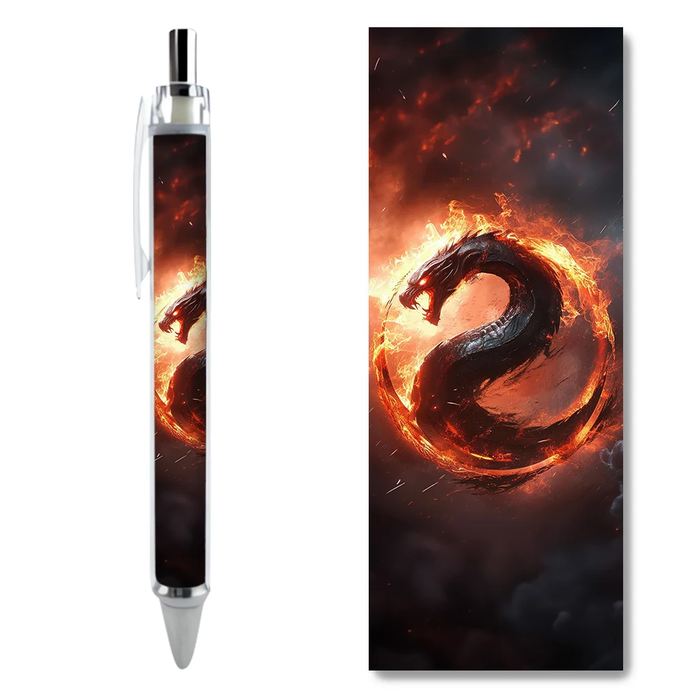 2-4PCS-Flame-Dragon-Dazzling-Cool-Gel-Pens-Exclusive-Design ...