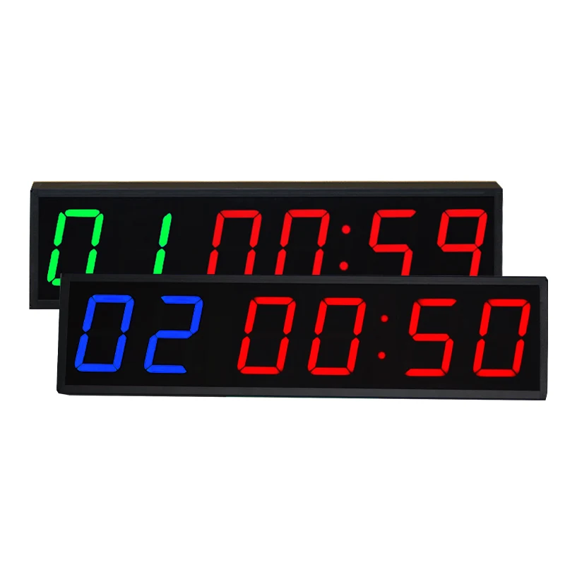 CP50D Extra Large Digital LED Gym Clock Timer 4 Inch Workout Wall Clock ...
