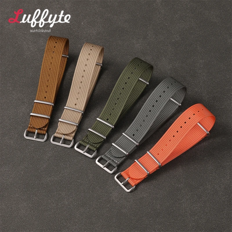 New-Ribbed-Nylon-Watch-Strap-18mm-20mm-22mm-Nylon-Straps-Fabric ...