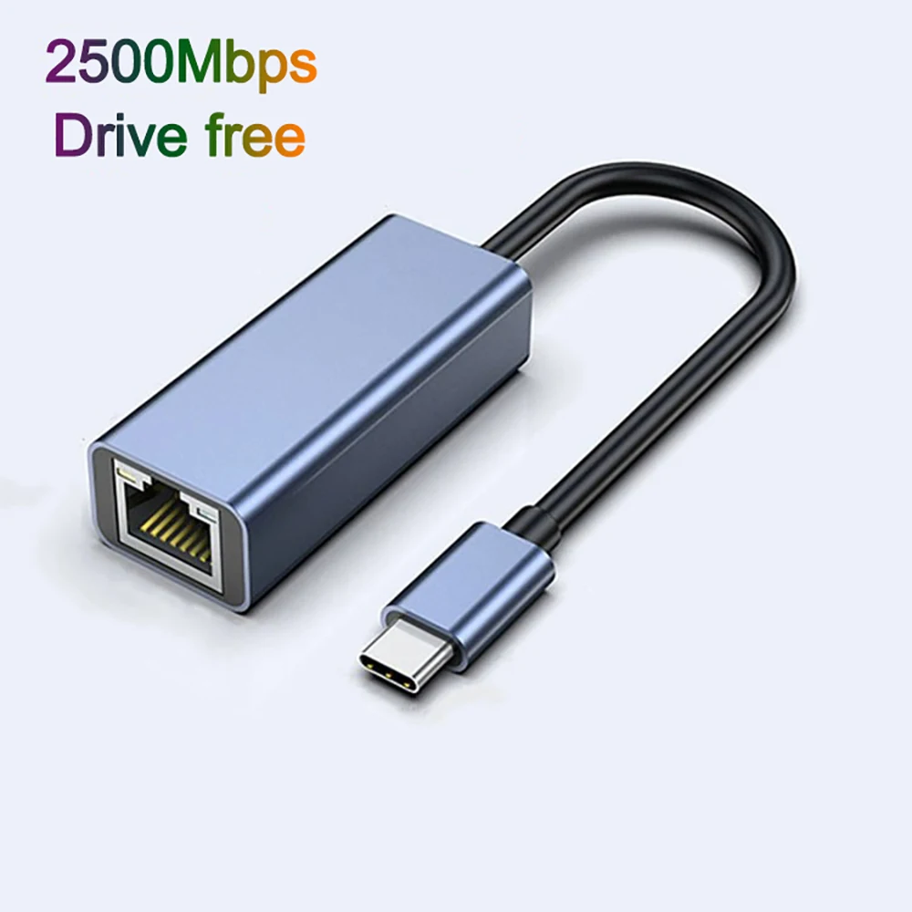 Type-C-USB-Ethernet-Adapter-2500Mbps-High-speed-External-Network-Card ...