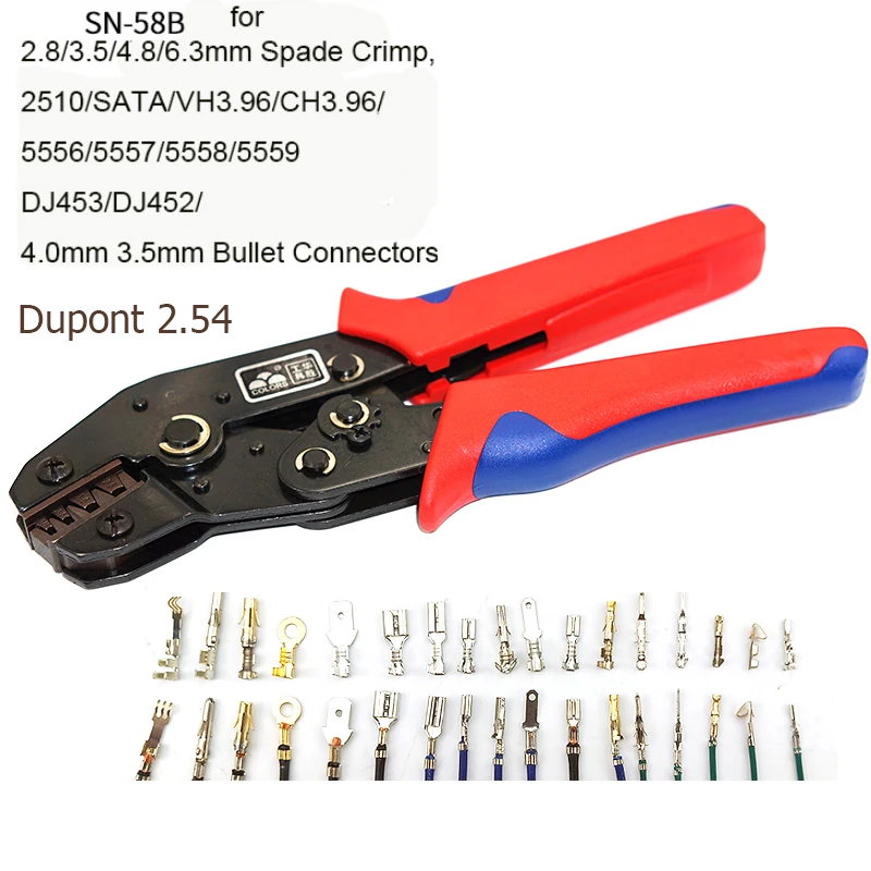 Krimptang Set SN 58B SN 28B SN 48B SN2549 Kaak Kit Voor Tab 2.8 4.8 6.3 ...