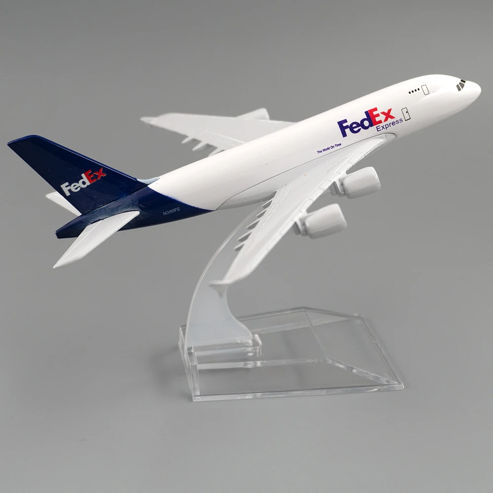 1-400-Scale-Aircraft-Airbus-A380-FedEx-Express-16cm-Alloy-Plane-Model ...