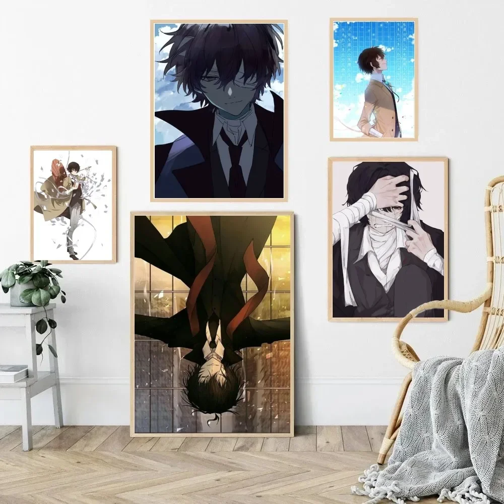 1pc-Bungo-Stray-Dog-Osamu-Dazai-Poster-HD-Posters-Home-Room-Bar-Cafe ...