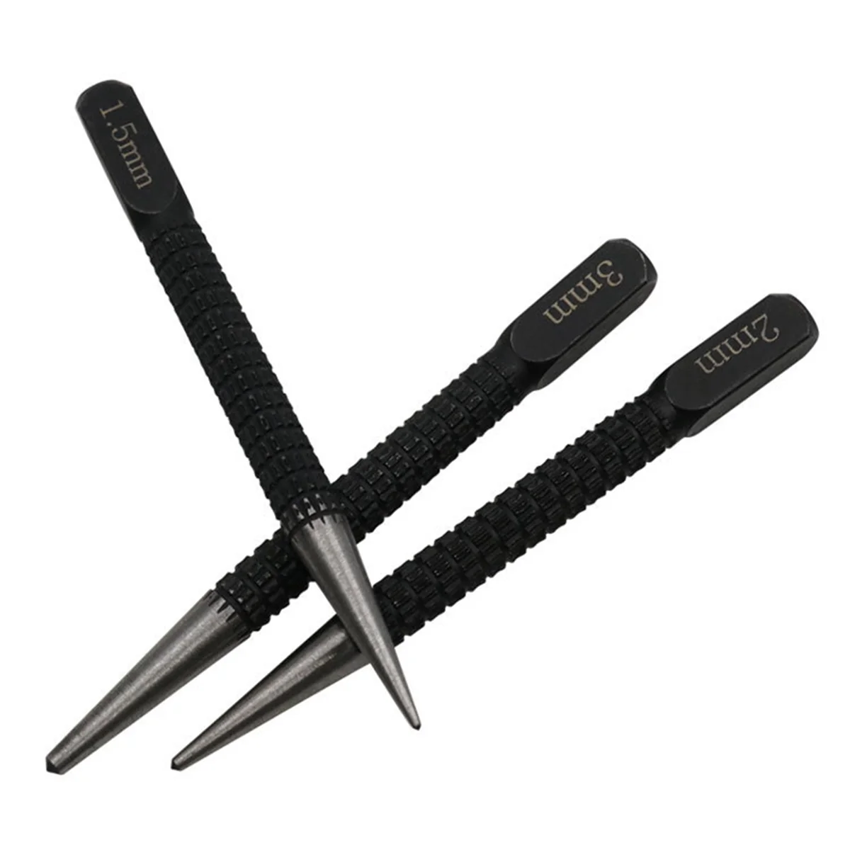 3PC-Center-Punch-Positioning-Punch-Drilling-Fixer-Black-Cylindrical ...
