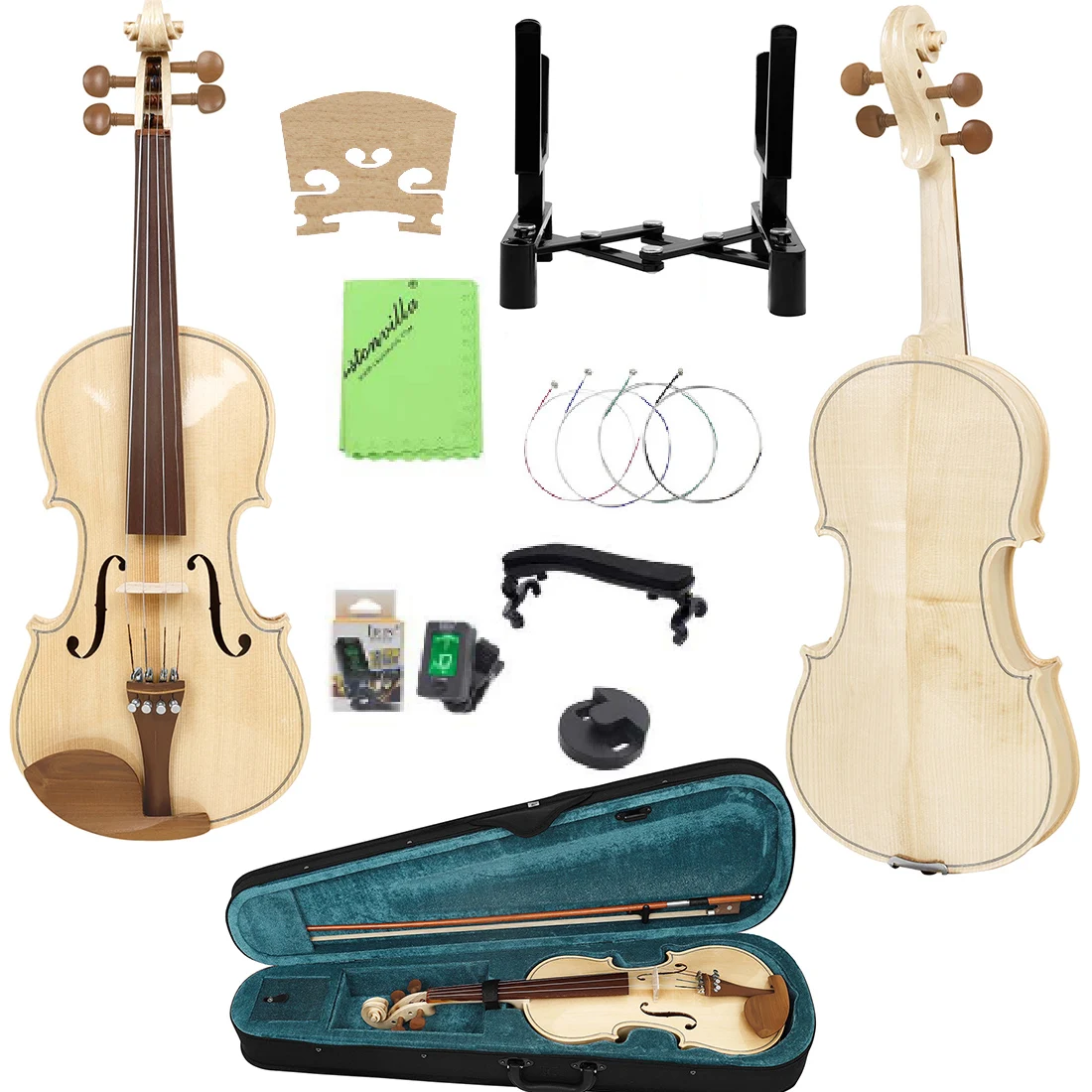 Astonvilla-4-4-Violin-Maple-Tiger-Stripe-Violin-Set-with-Case-Bow ...