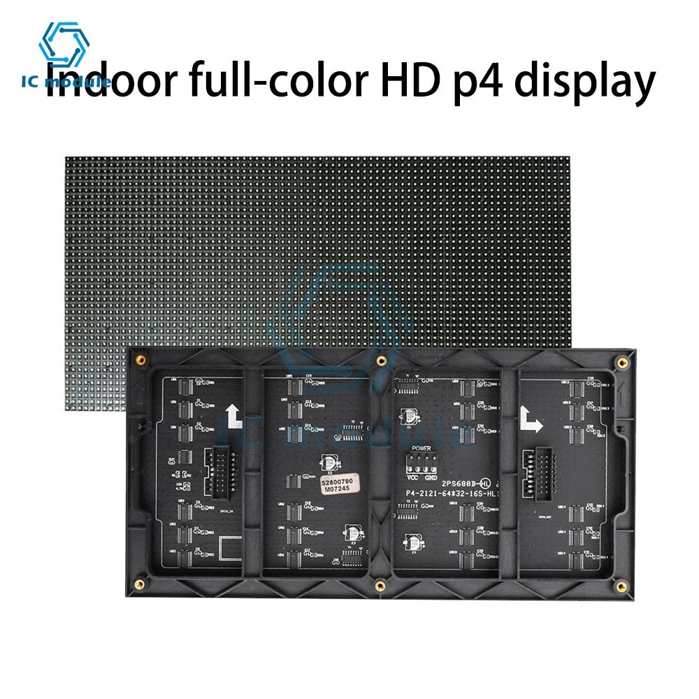 RGB-LED-Matrix-Panel-64-32-2048-DOTS-Pixels-Pitch-5mm-P4-Indoor-led ...