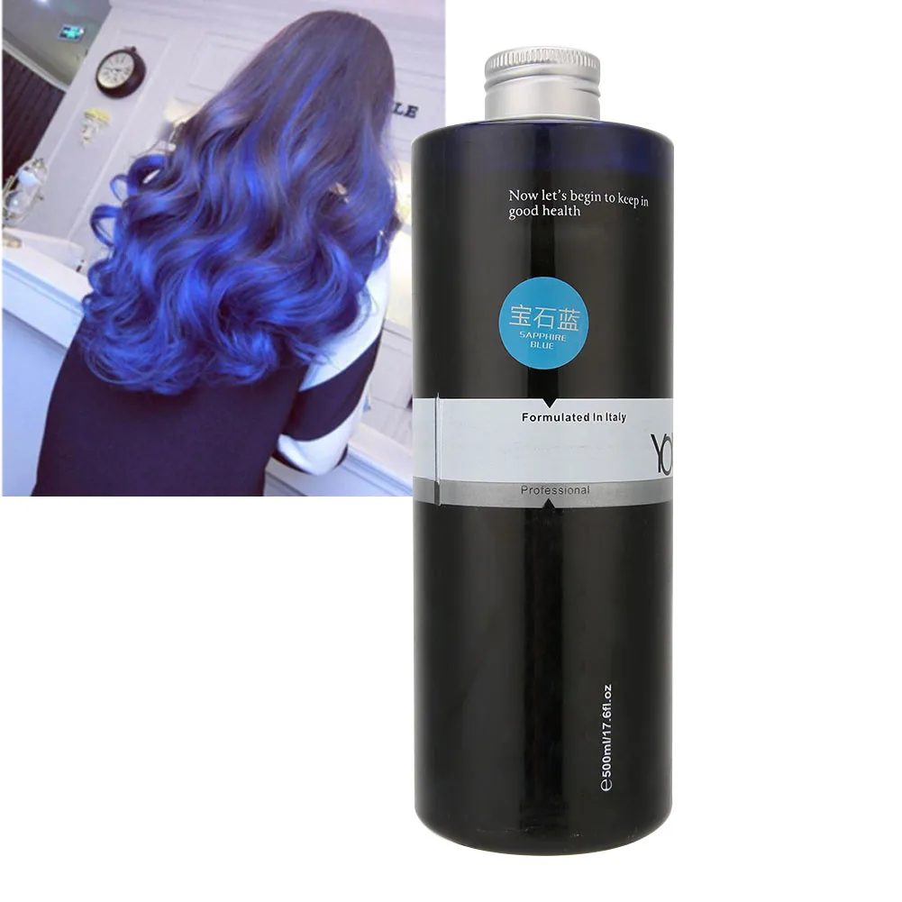 1-Bottle-Blue-Hair-Color-Wax-Semi-Permanent-Fashionable-Long-Lasting ...