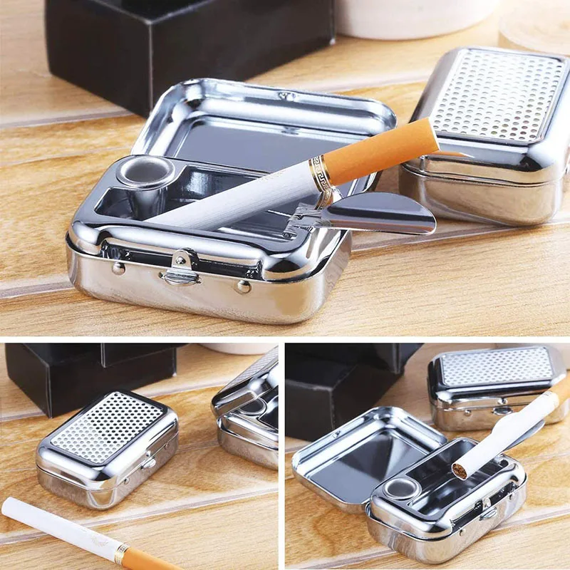 Portable-Ashtray-Stainless-Steel-Pocket-Ashtray-Mini-Ashtray-With-Lid ...