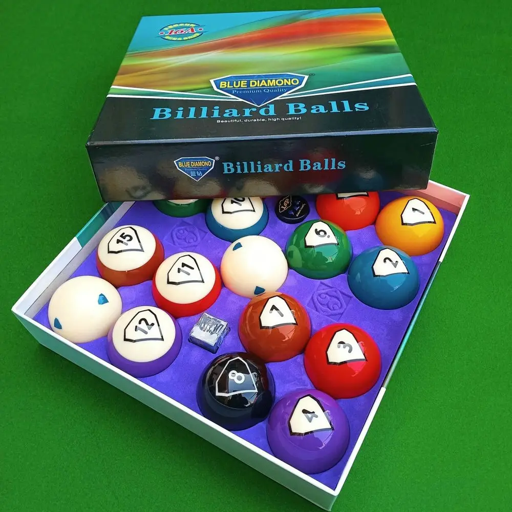 Blue Diamond Grade 16a Phenolic Resin Billiards Pool 17 Balls 2-1/4 ...