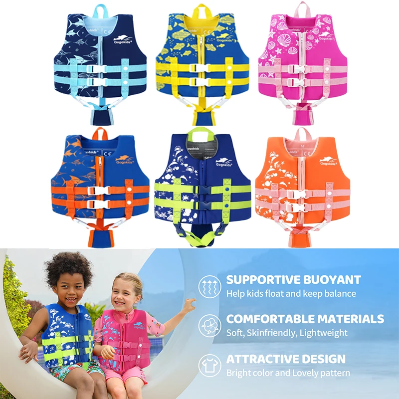 Gogokids-Kids-Swim-Vest-Float-Jacket-Boys-and-Girls-Floaties-Swimsuit ...