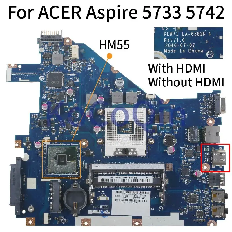 LA-6582P-For-ACER-Aspire-5742-5733-5742Z-5733Z-Laptop-Motherboard ...