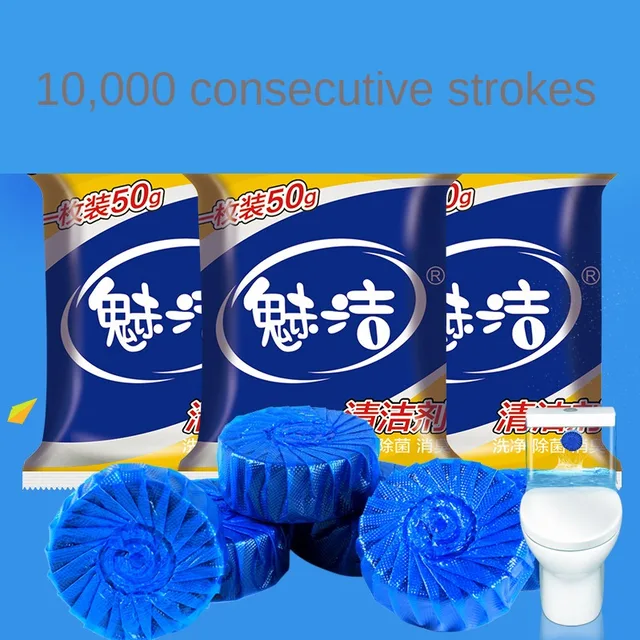 1/5/10 Bags Toilet Cleaner Deodorizer Blue Bubble Restroom WC Automatic ...