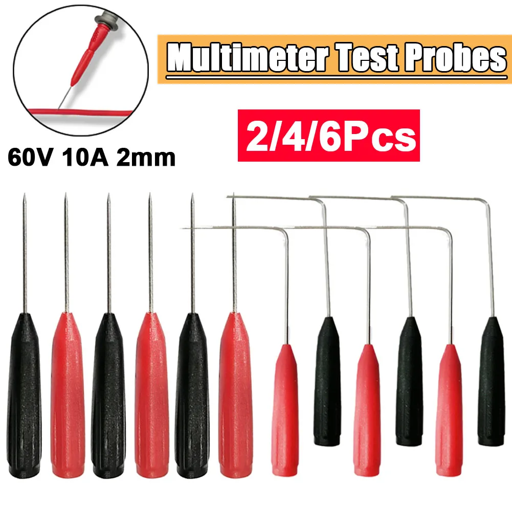 2-4-6PCS-Multimeter-Test-Probes-Insulation-Piercing-Needle-10A-600V ...
