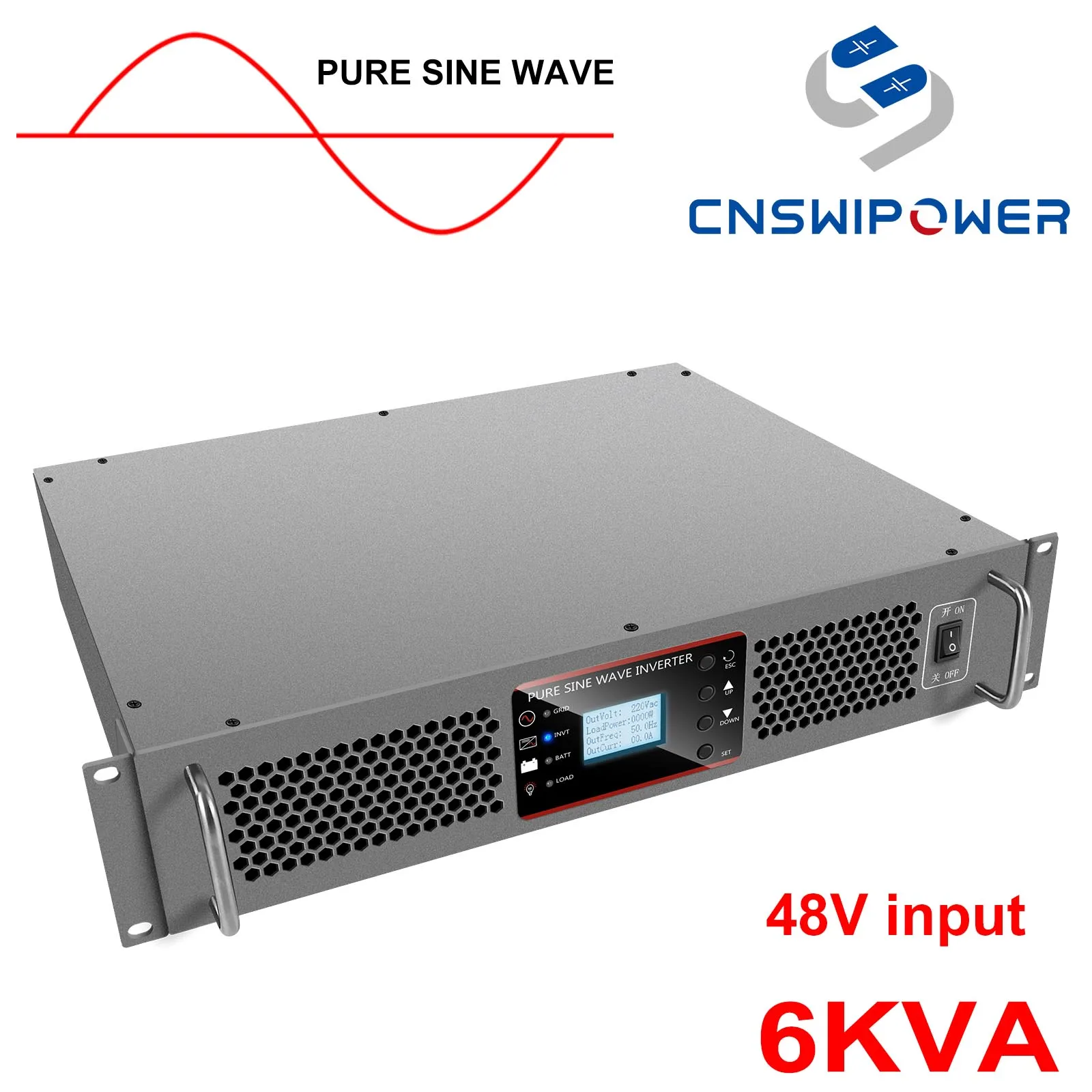 6KVA-19-Rack-Mount-Inverter-Pure-Sine-Wave-48V-DC-to-220V-AC-LCD-power ...