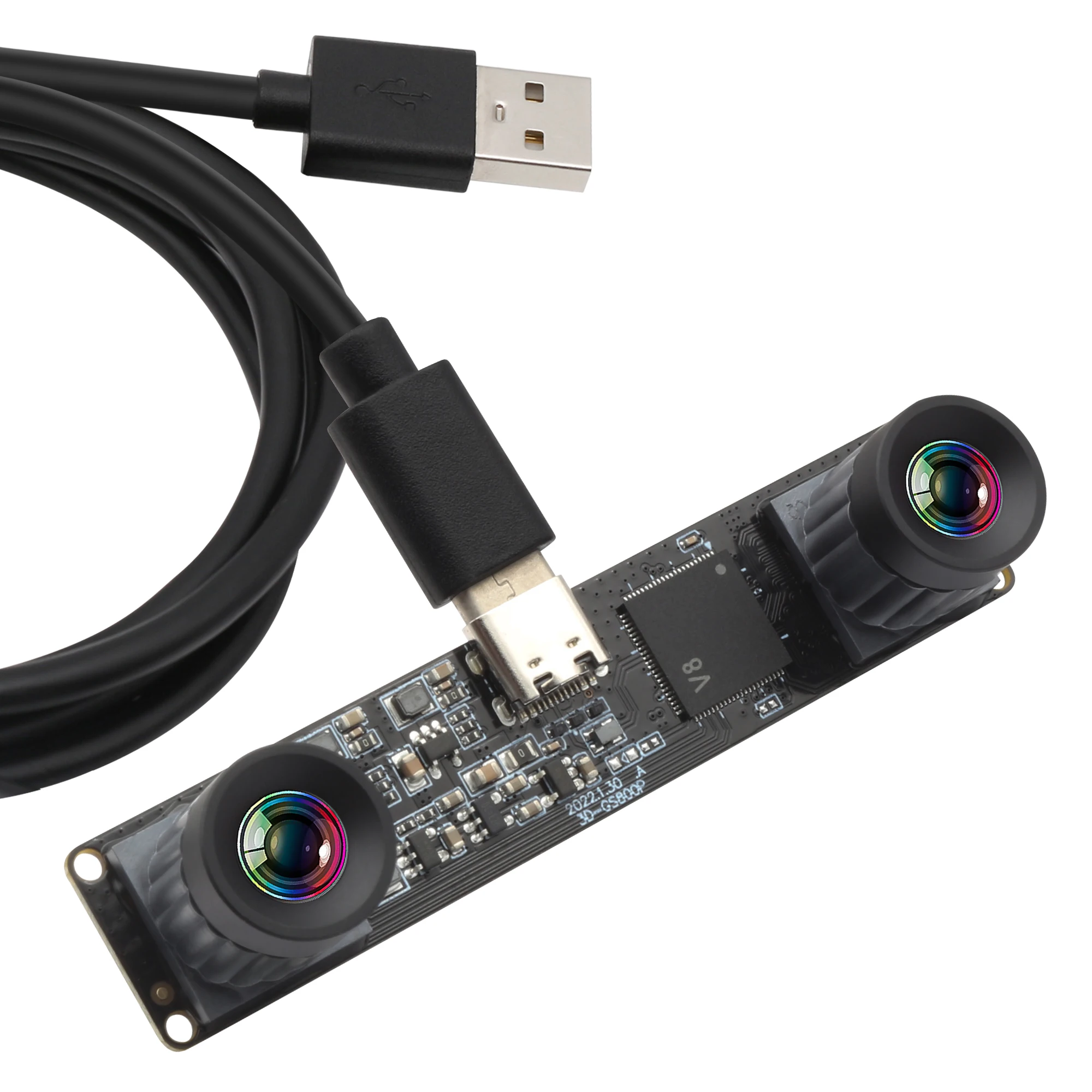 ELP-800P-Global-Shutter-USB-Camera-Synchronous-Monochrome-Dual-Lens ...