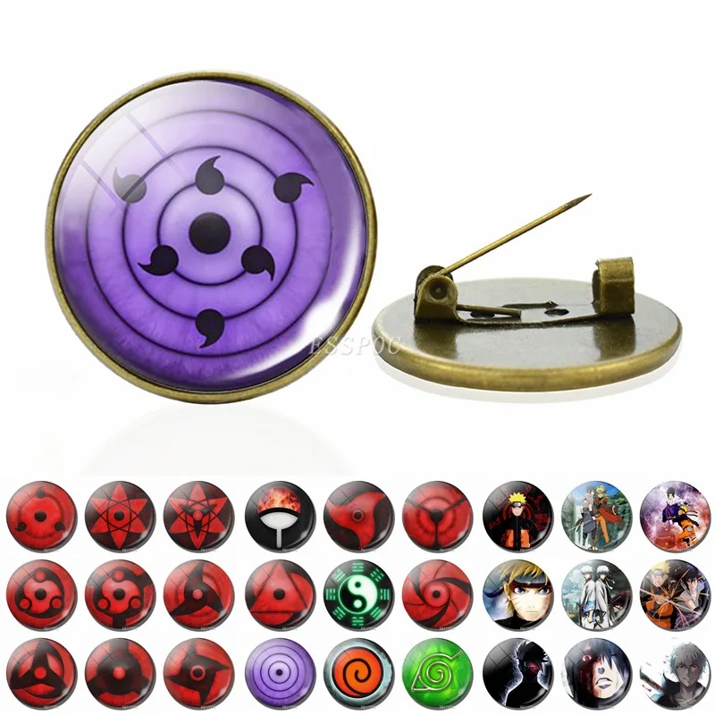 Pin-de-esmalte-de-Naruto-Sharingan-insignia-de-Anime-broches ...