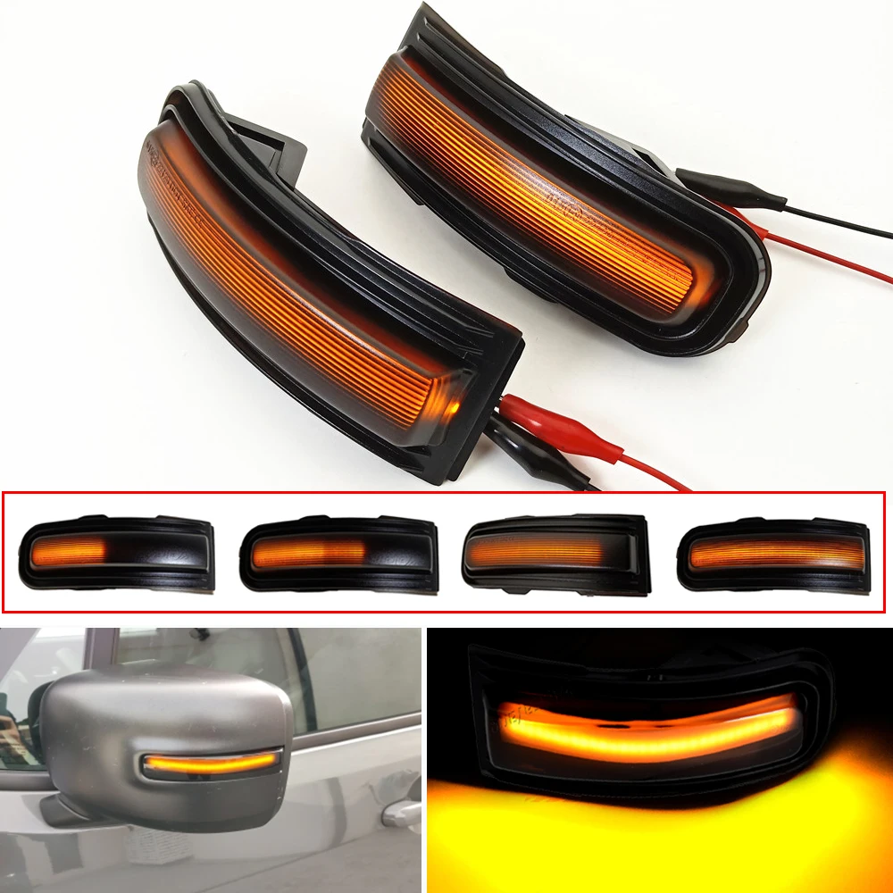 2Pcs-LED-Dynamic-Turn-Signal-Light-Side-Mirror-Blinker-Arrow-Sequential ...