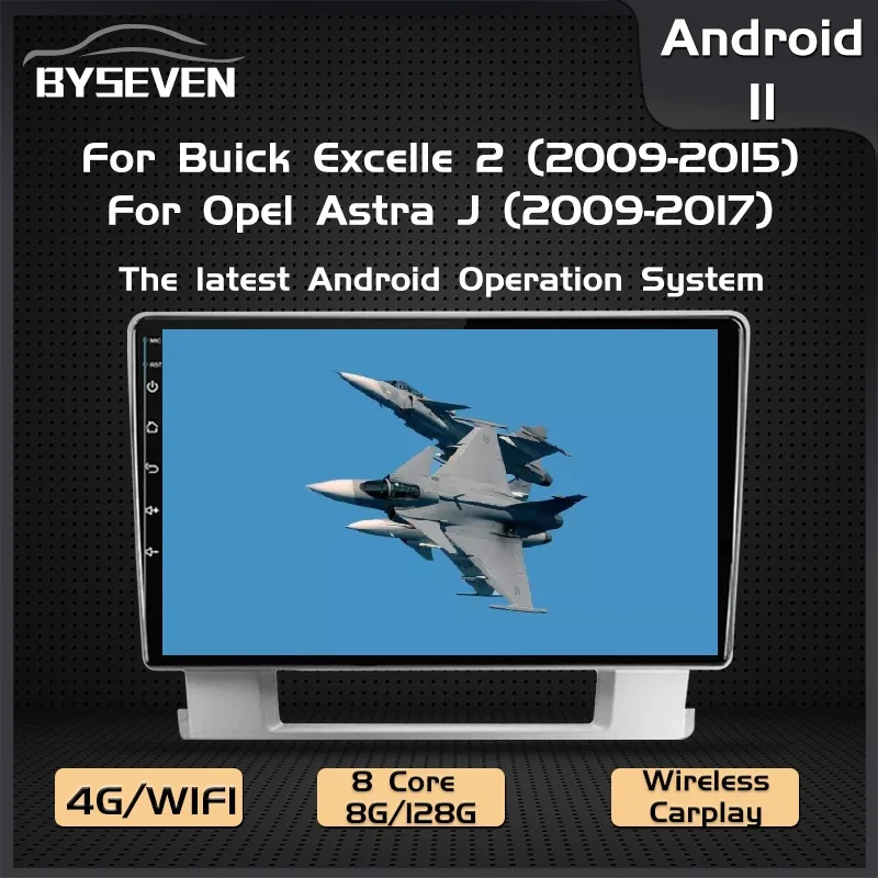 BySeven 4G SIM Android 11 For Buick Excelle 2 2009 2015 For Opel Astra ...