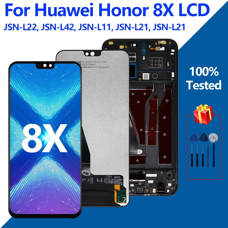 6.5 "para honra 8x lcd para huawei honor 8x display lcd tela digitador ...