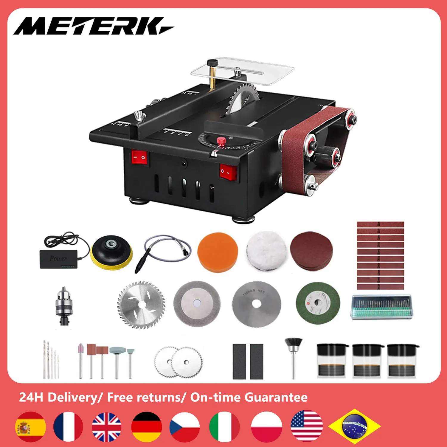 150W-2-In-1-Table-Saw-Belt-Sander-Kit-Variable-Speed-Bench-Circular-Saw ...