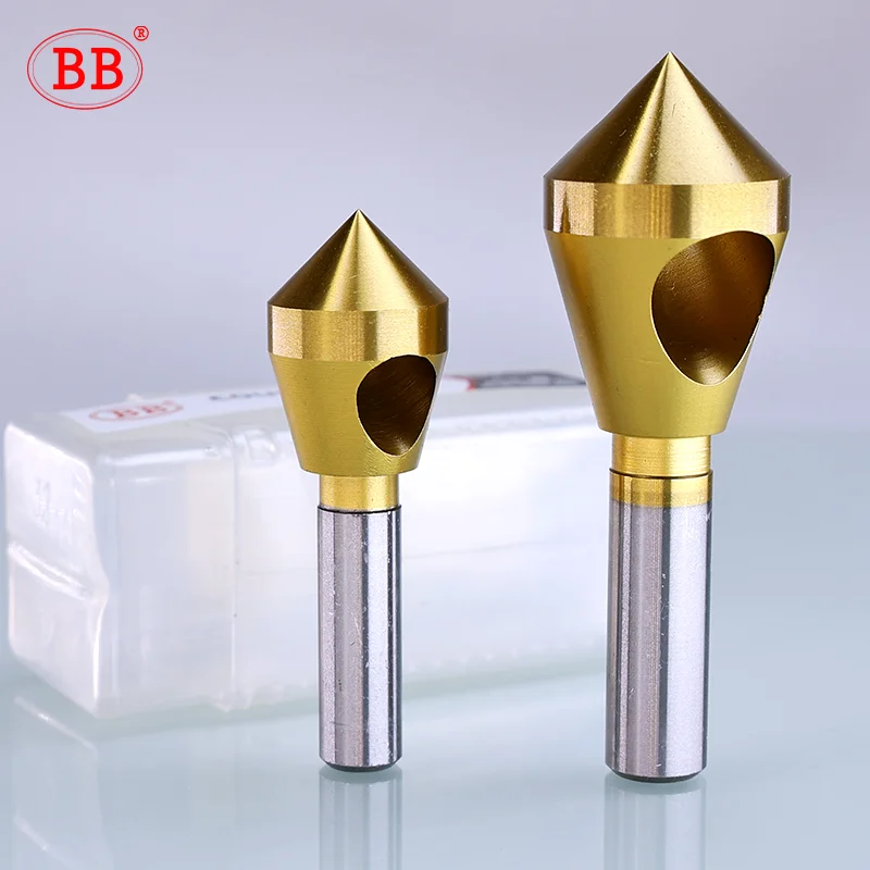 BB Deburring Chamfering Cutter Countersink Drill Bits Titanium Coated ...
