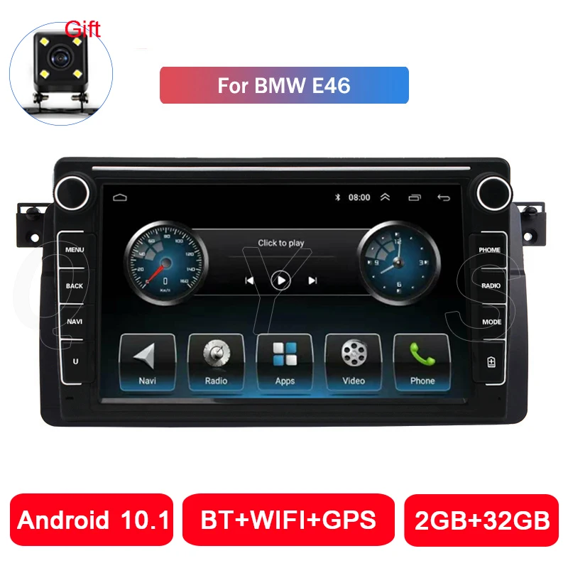 Car Radio Android Gps Navigation Player For Bmw E46 M3 318/320/325/330/335 1998 -2005 2006 ...