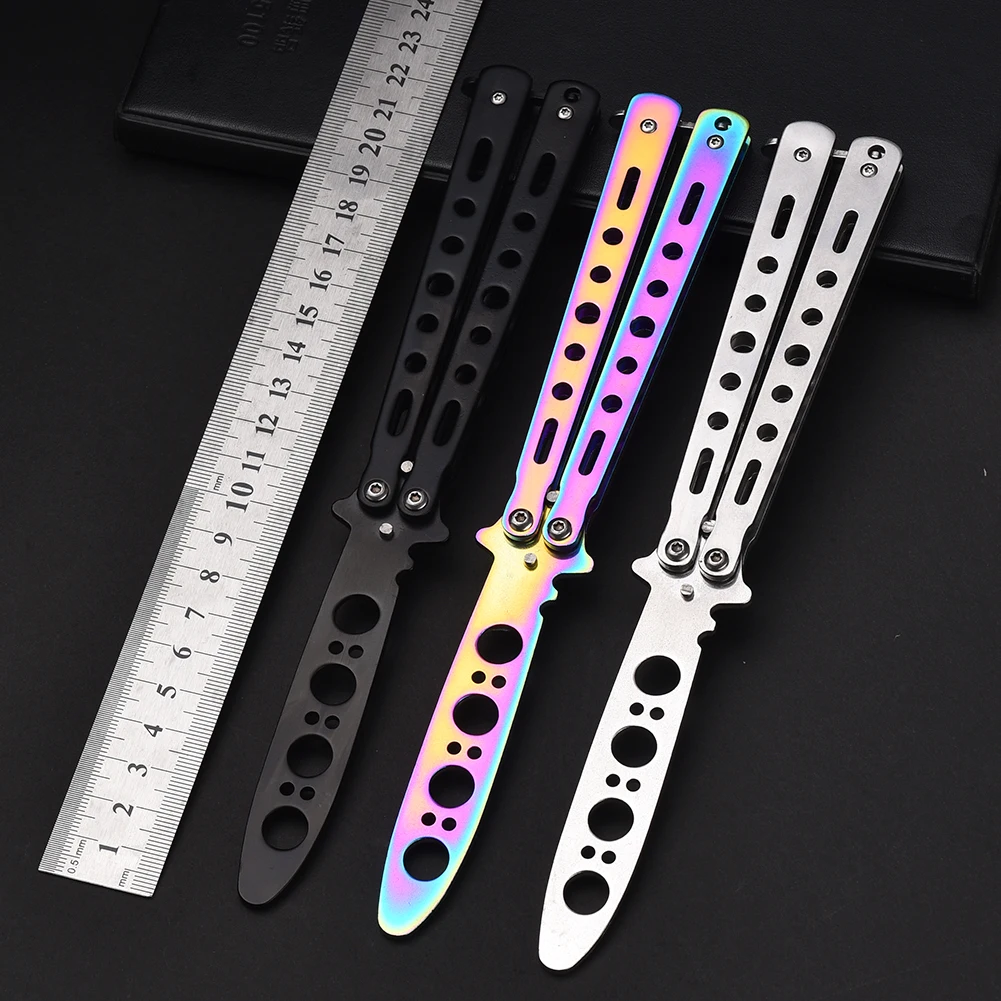 butterfly-knife-all-metal-folding-training-knife-blade-length-9-5-cm ...