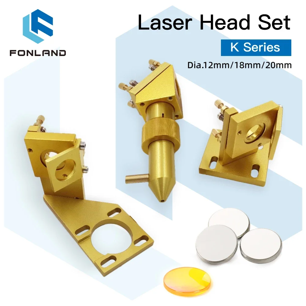 FONLAND-K-Series-CO2-Laser-Head-Set-Lens-Dia12-18-20mm-Mirror-Dia-20mm ...