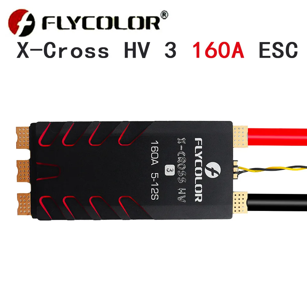 FLYCOLOR X-CROSS HV3 60A 80A 120A 160A ESC 5-12S BLHeli-32 Dshot ...