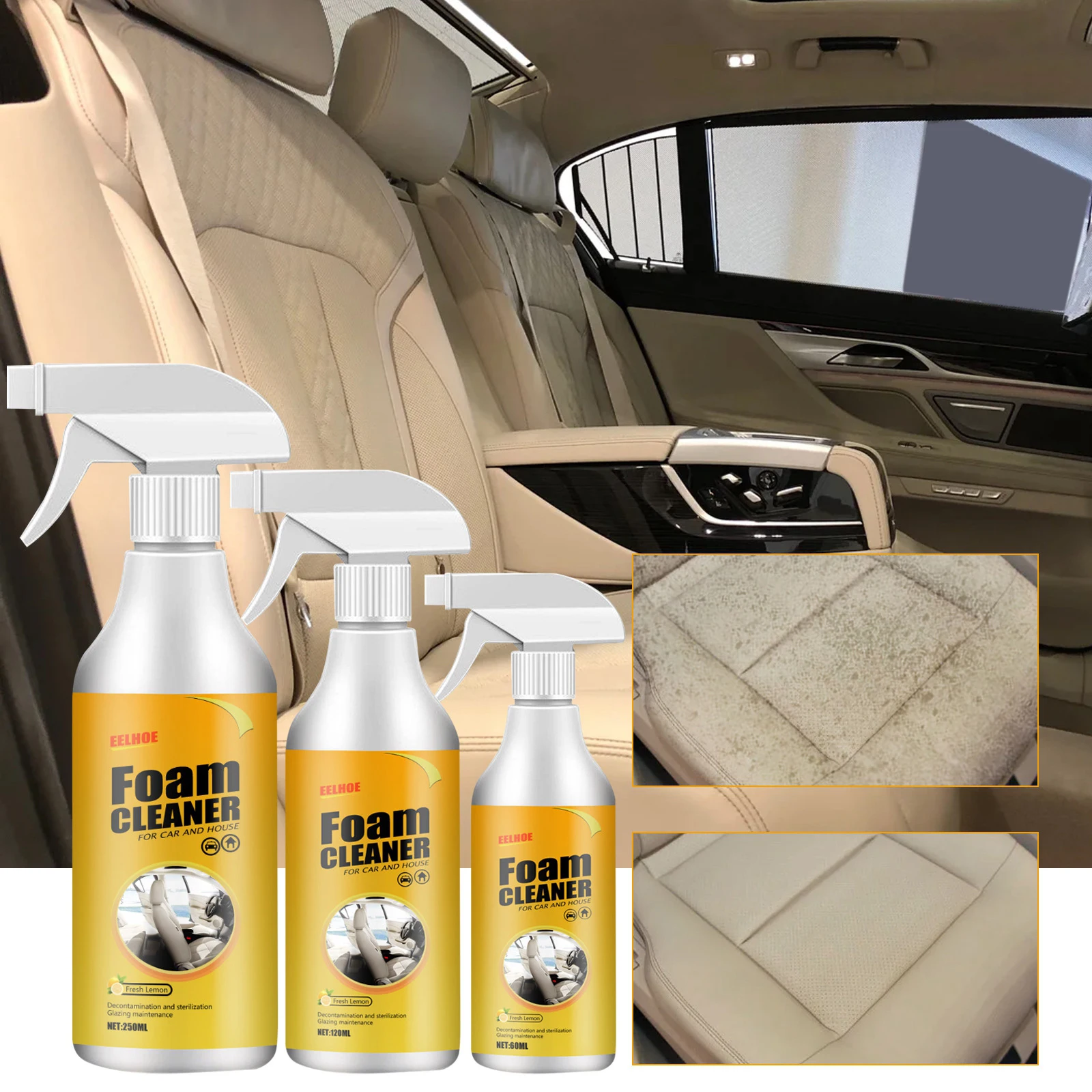 120-250ml-Car-Interior-Cleaning-Foam-Multi-purpose-Foam-Cleaner-Anti-aging-Cleaning-Automoive ...