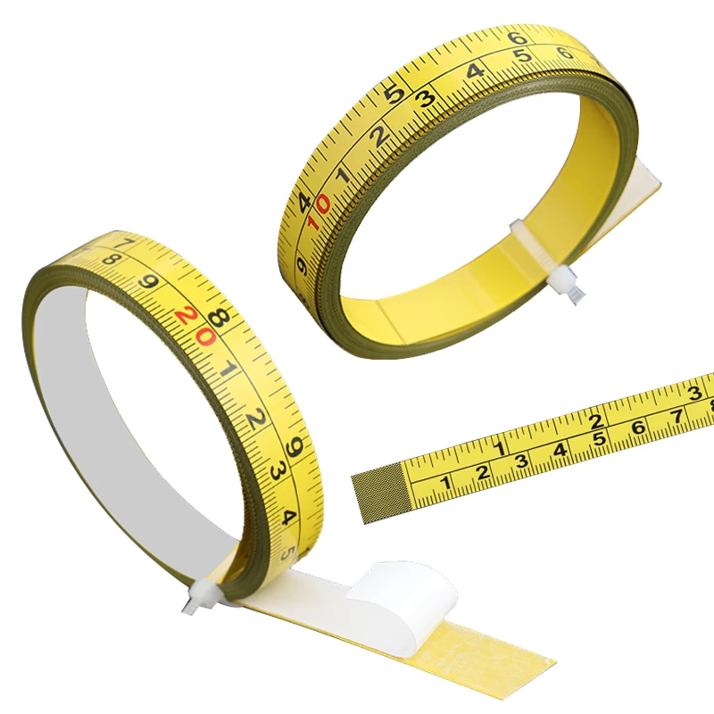 Metric-Inch-Miter-Track-Tape-Measure-Self-Adhesive-1-10M-Steel-Ruler ...