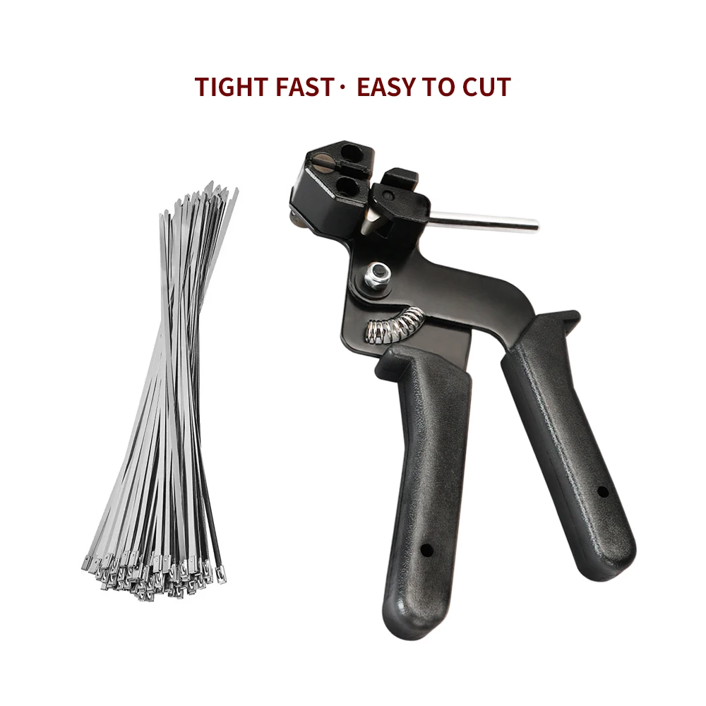 Stainless-Steel-Cable-Tie-Gun-with-200PCS-Cable-Ties-Metal-Tightener ...