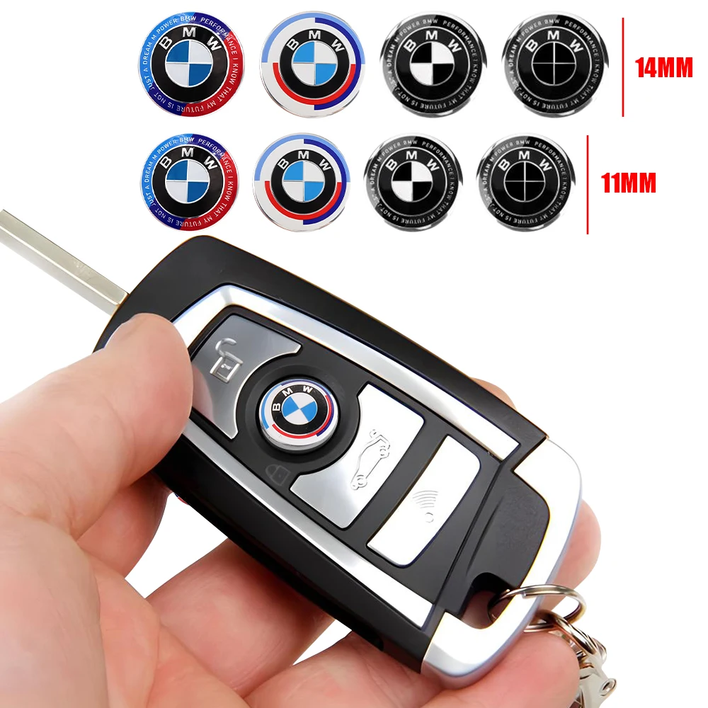2-5-10pcs-11-14MM-Car-Key-Shell-Badge-Sticker-3D-Aluminum-Auto-Key ...