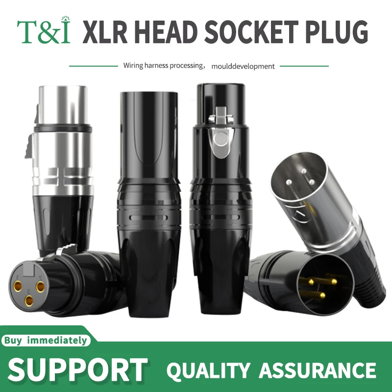 1-sets-XLR-head-connectors-audio-magnetic-anti-magnetic-plug-microphone ...