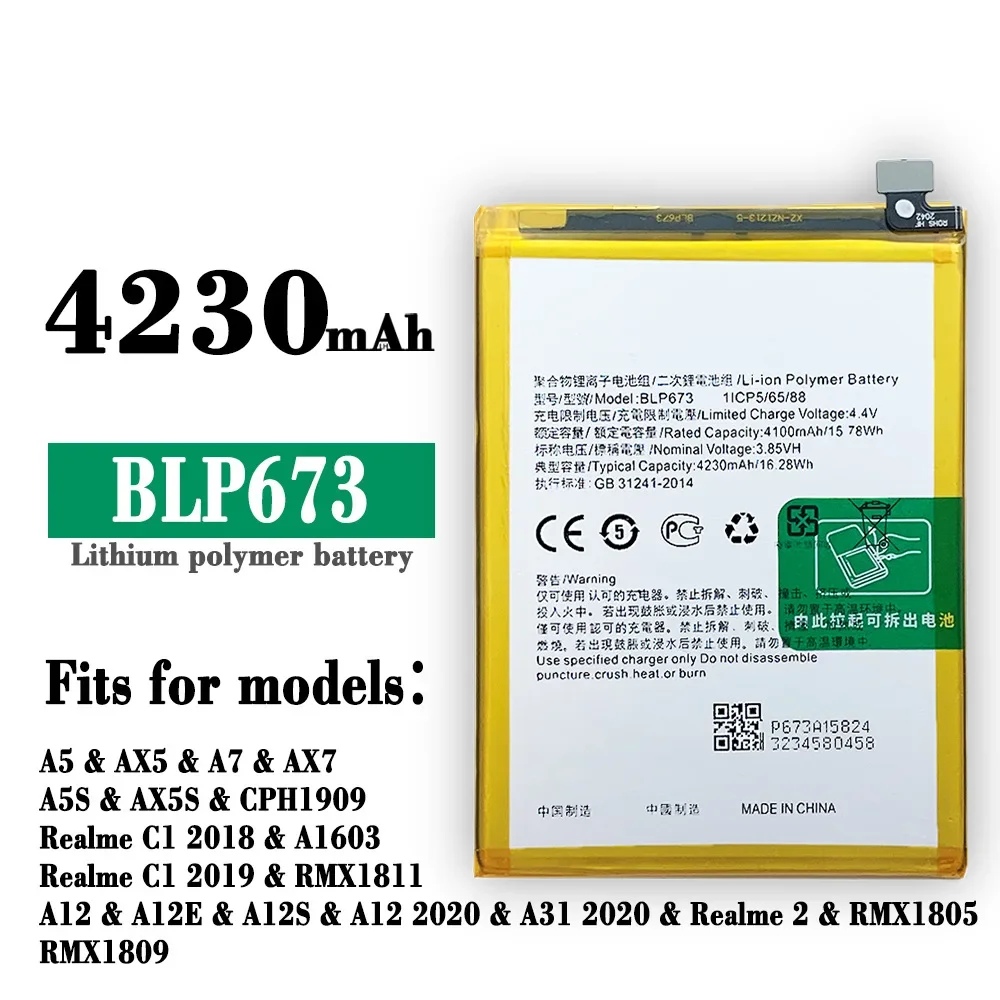 BLP673-Replacement-Battery-For-OPPO-A3S-AX5-A31-A12-A11-A11K-Realme-C1 ...