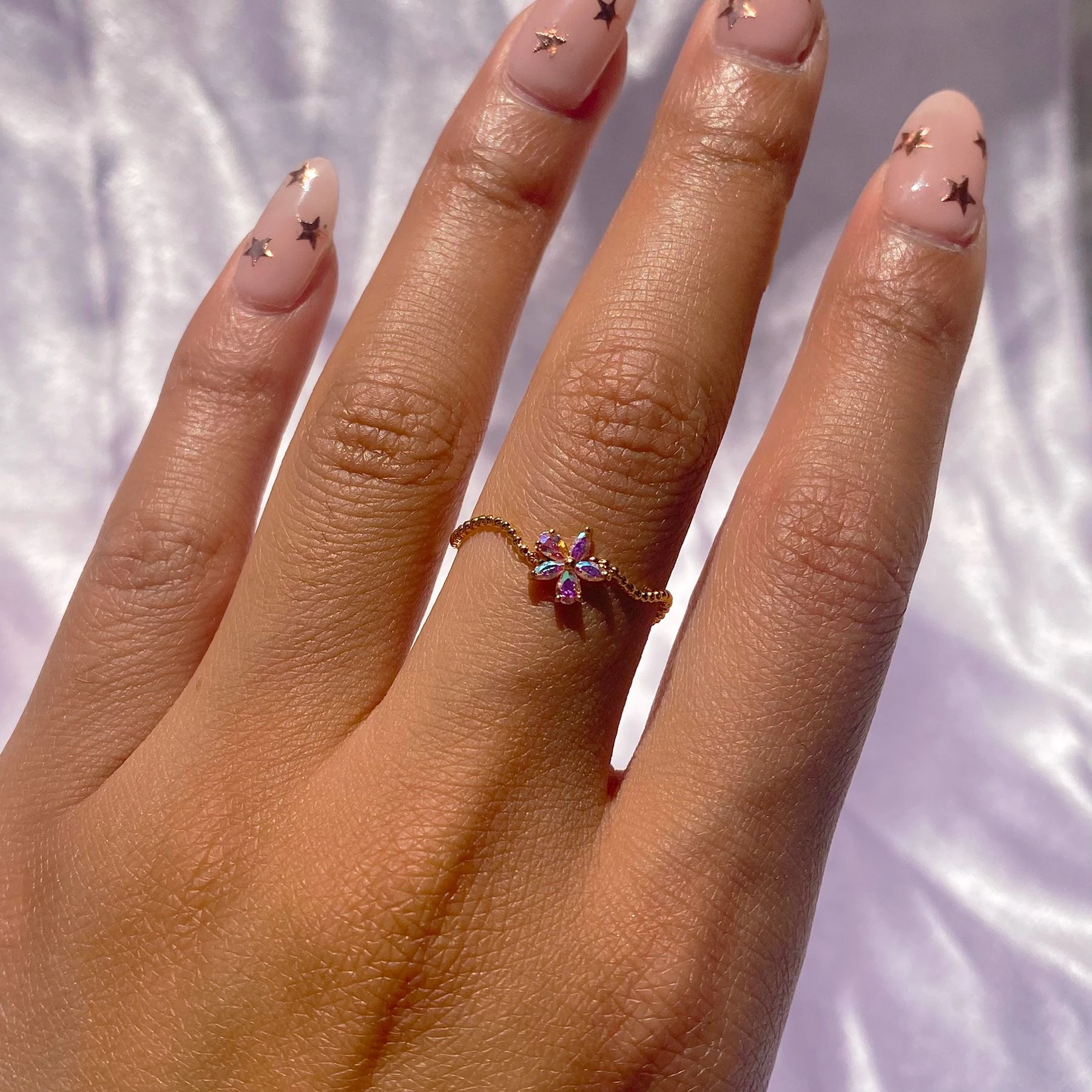 Copper Flower Ring | Copper Jewelry | Zircon Rings | Cute Rings - New ...